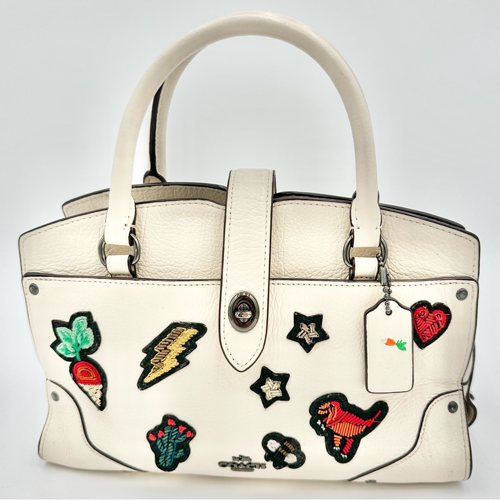 Coach Mercer 24 Souvenir Embroidery Leather Satchel B… - Gem
